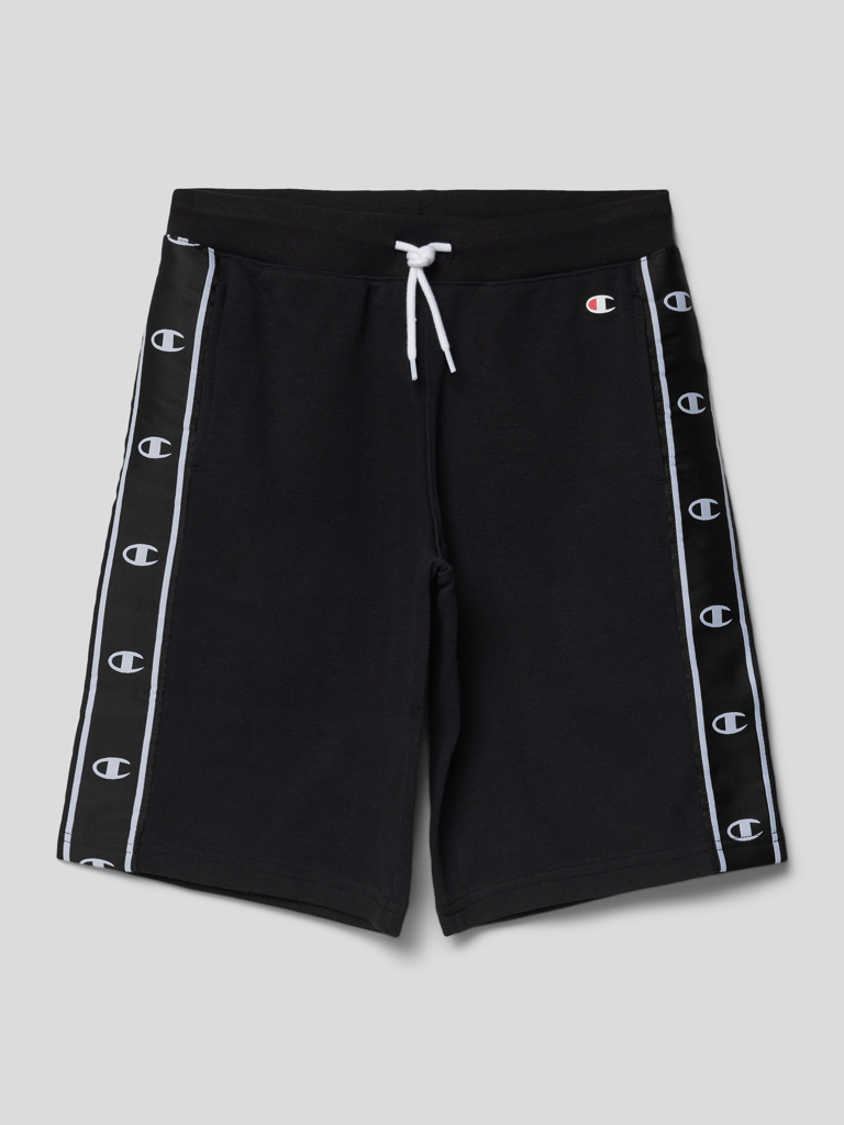 CHAMPION Sweatshorts mit Logo-Print (black) online kaufen