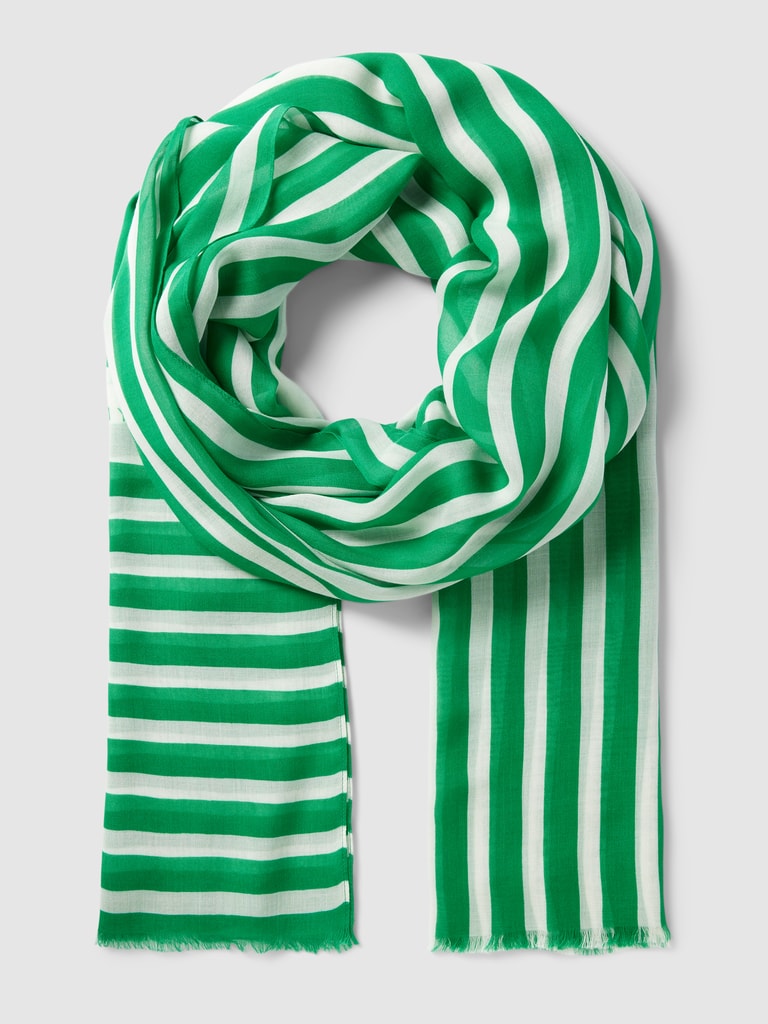 Tommy Hilfiger Sjaal van modal met streepmotief in groen online kopen | P&C