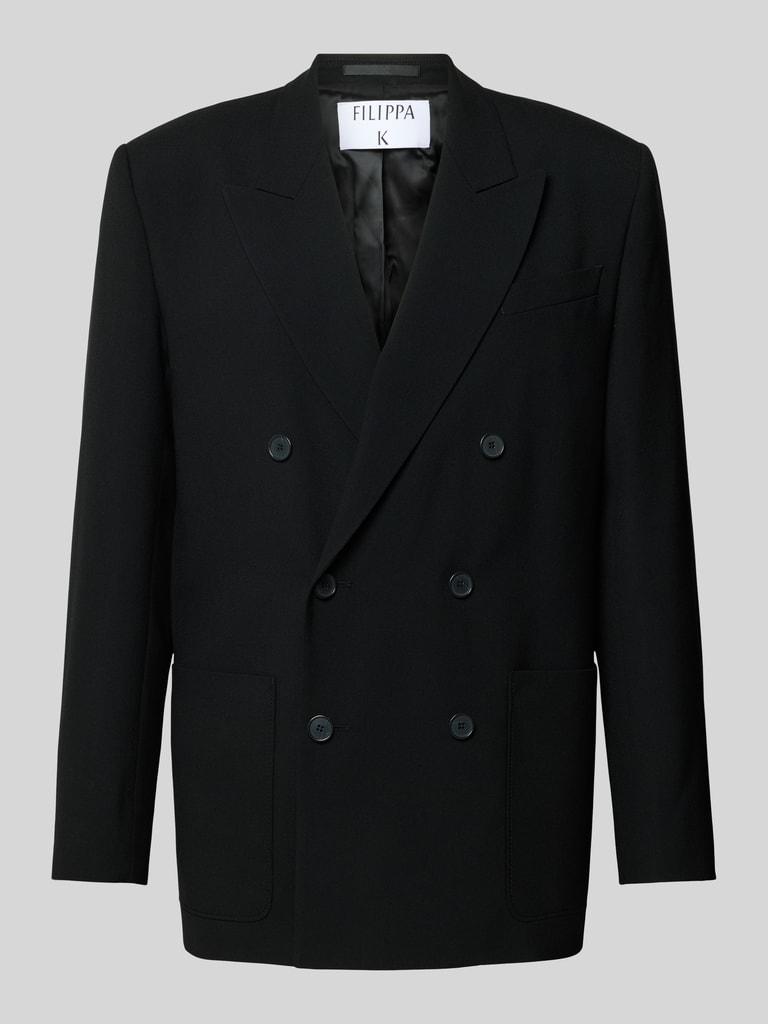 Filippa K Straight Fit Sakko aus Woll-Mix (black) online kaufen