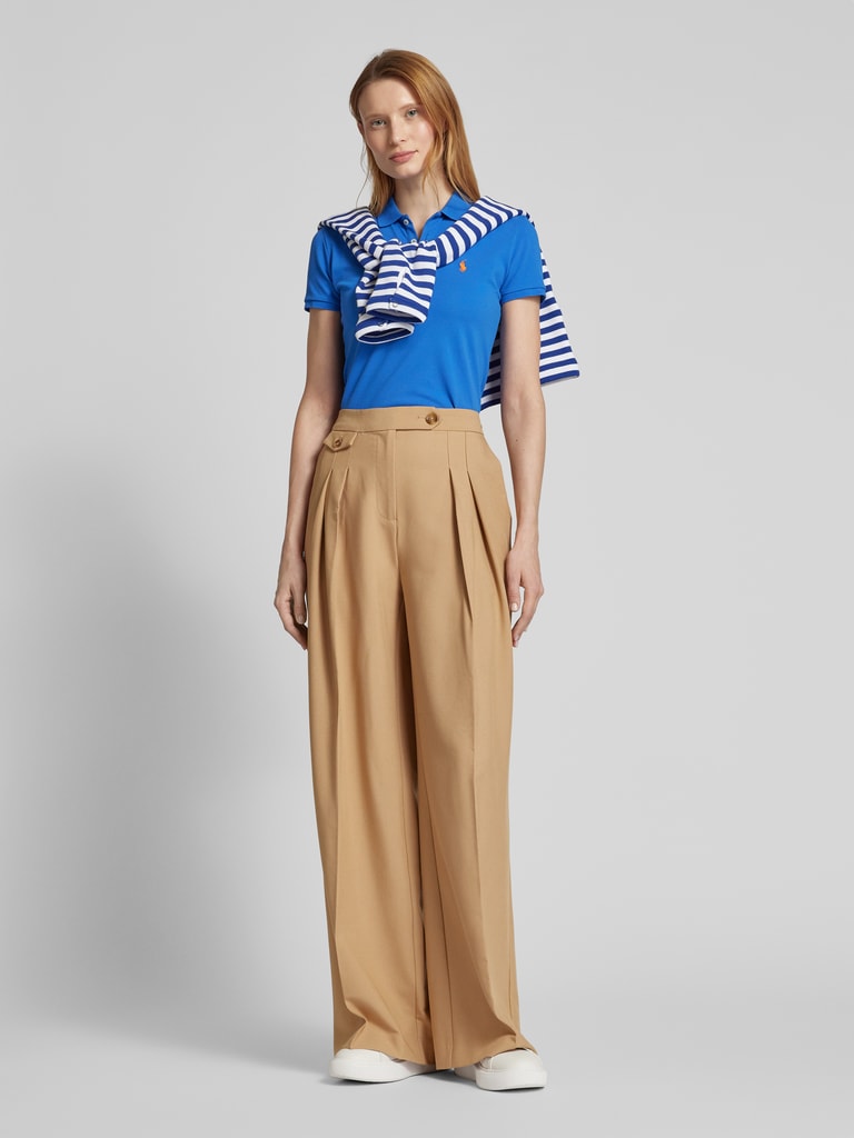 Polo Ralph Lauren Poloshirt van puur katoen met labelstitching, model ...