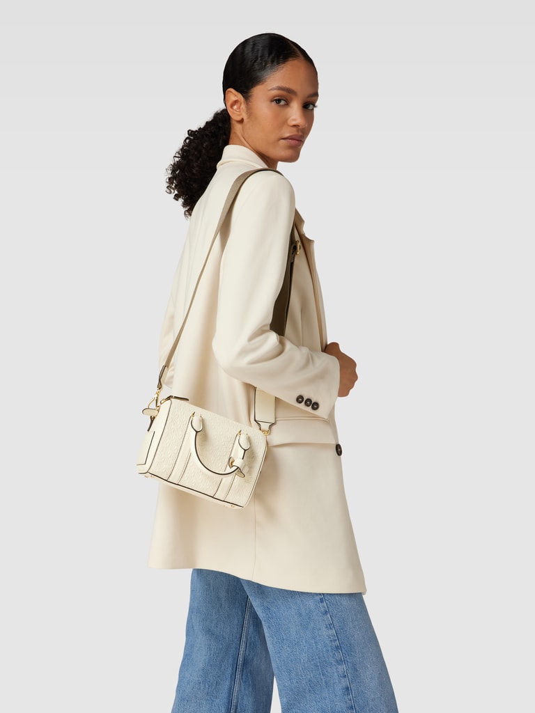 Lauren Ralph Lauren Tote bag met labeldetails, model 'KADEN' in ecru online kopen | P&C