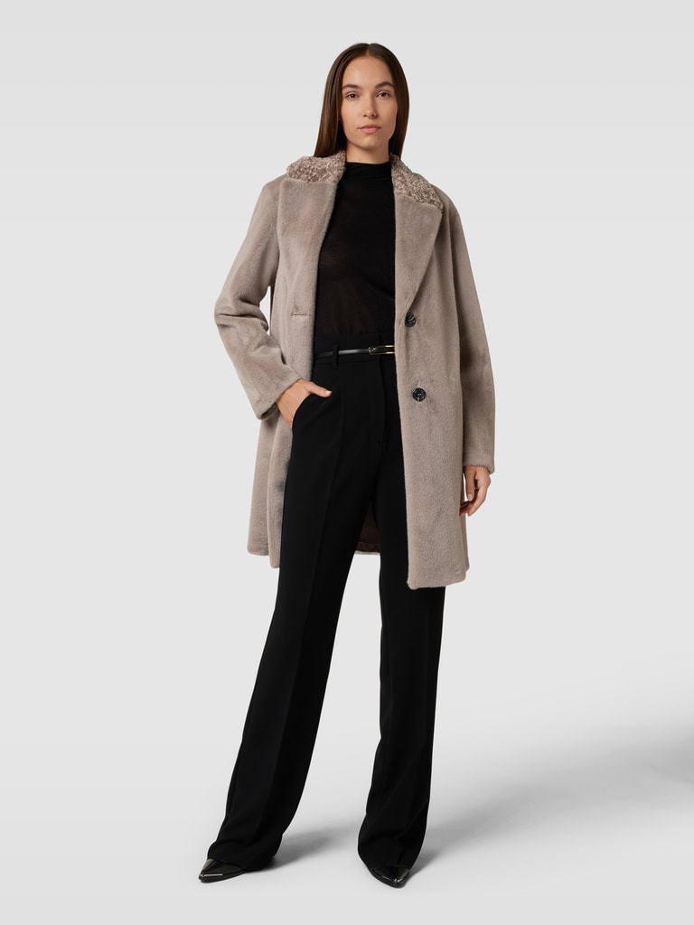 WHITE LABEL Jas van imitatiebont in taupe online kopen | P&C