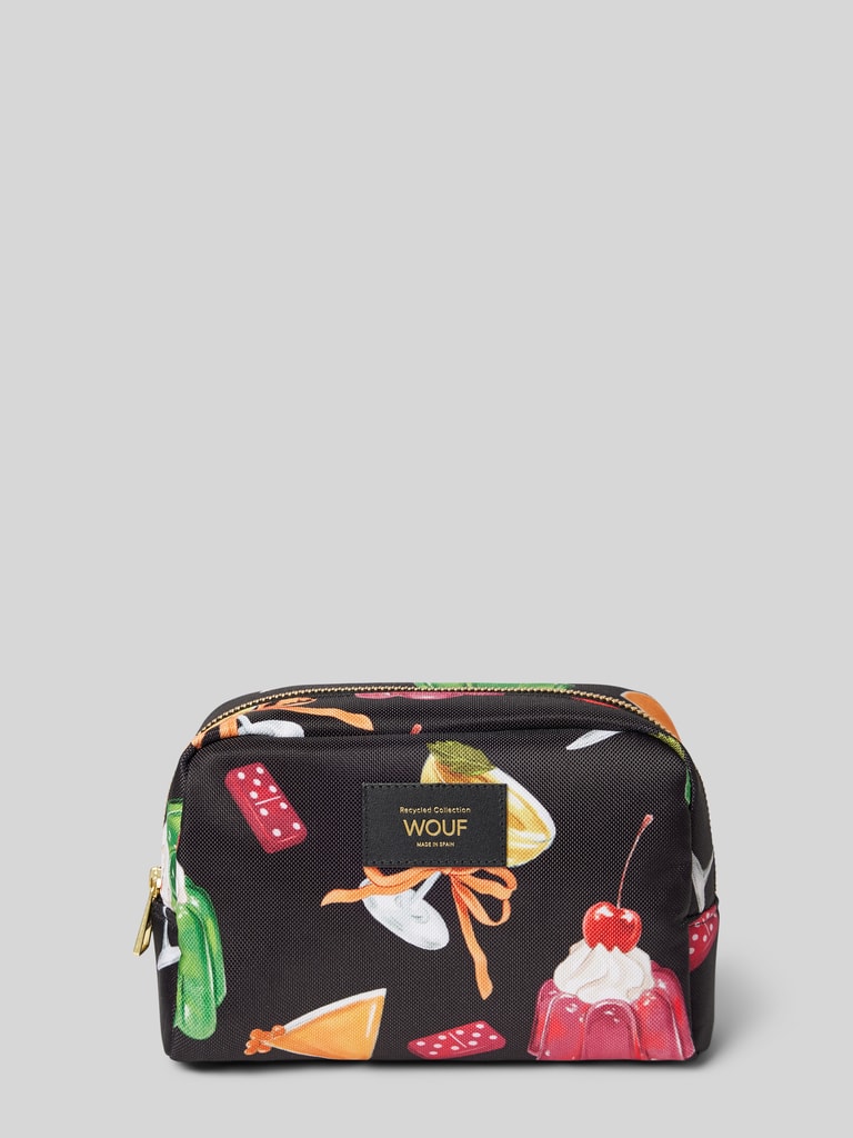 WOUF Make-uptasje met labelpatch, model 'Cheers' in zwart online kopen ...
