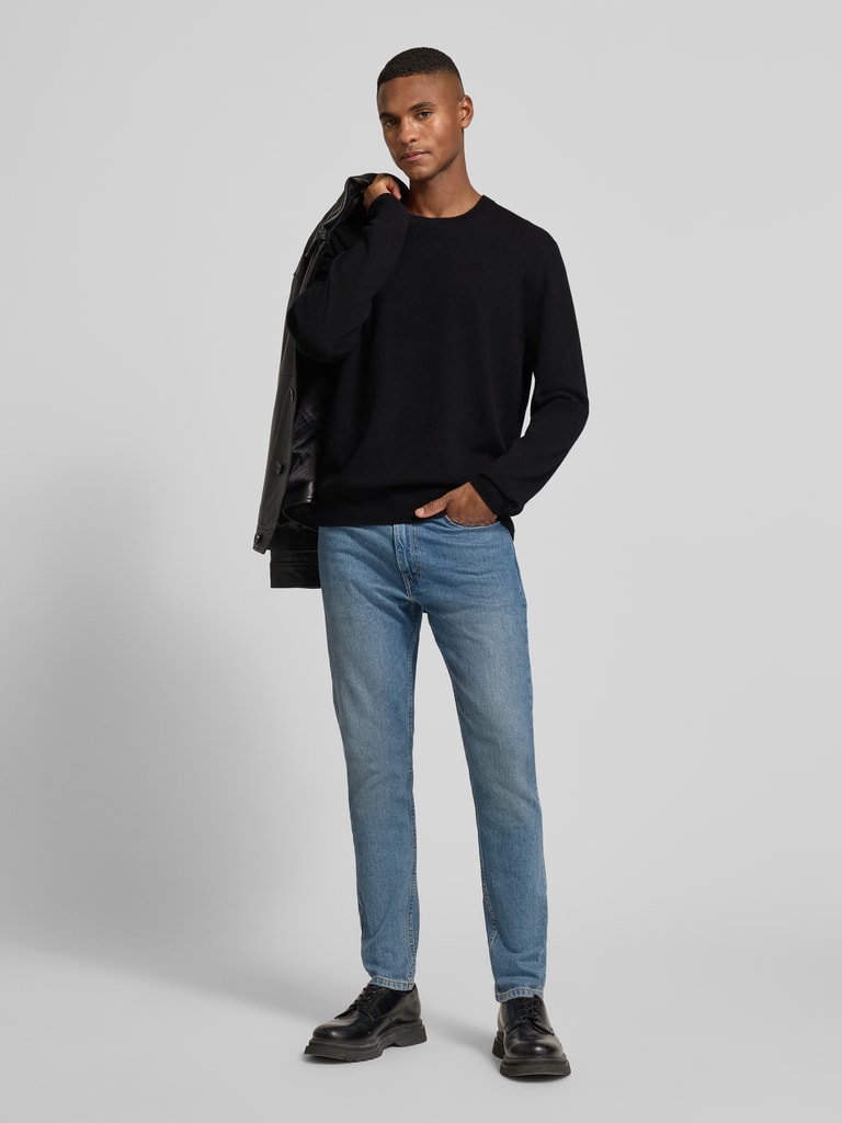 Kup online CK Calvin Klein Sweter z dzianiny z czystego kaszmiru (czarny)