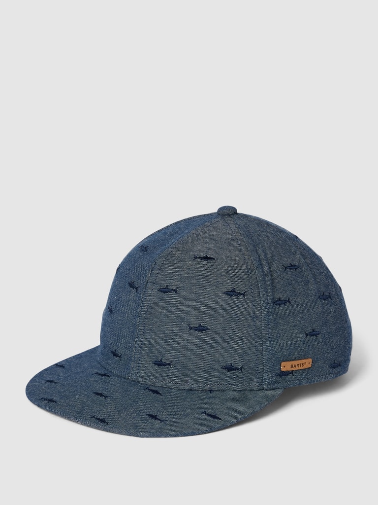 Barts Cap mit Motiv-Stitching Modell 'PAUK' (blau) online kaufen