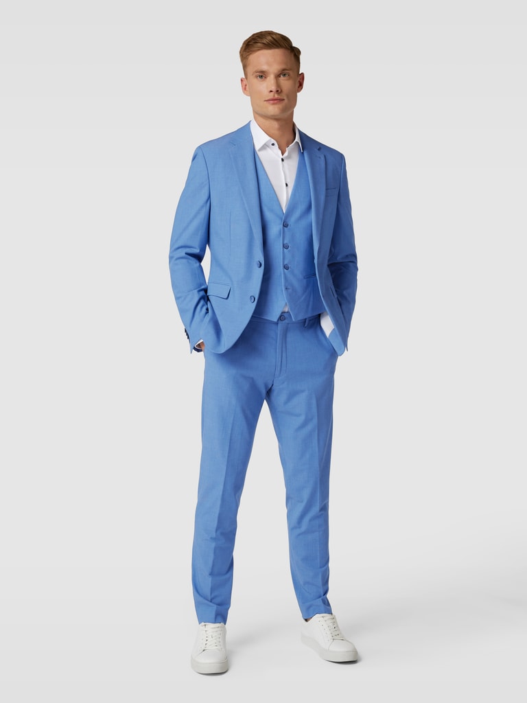 MCNEAL Slim Fit 2-Knopf-Sakko mit Viskose-Anteil (blau) online kaufen