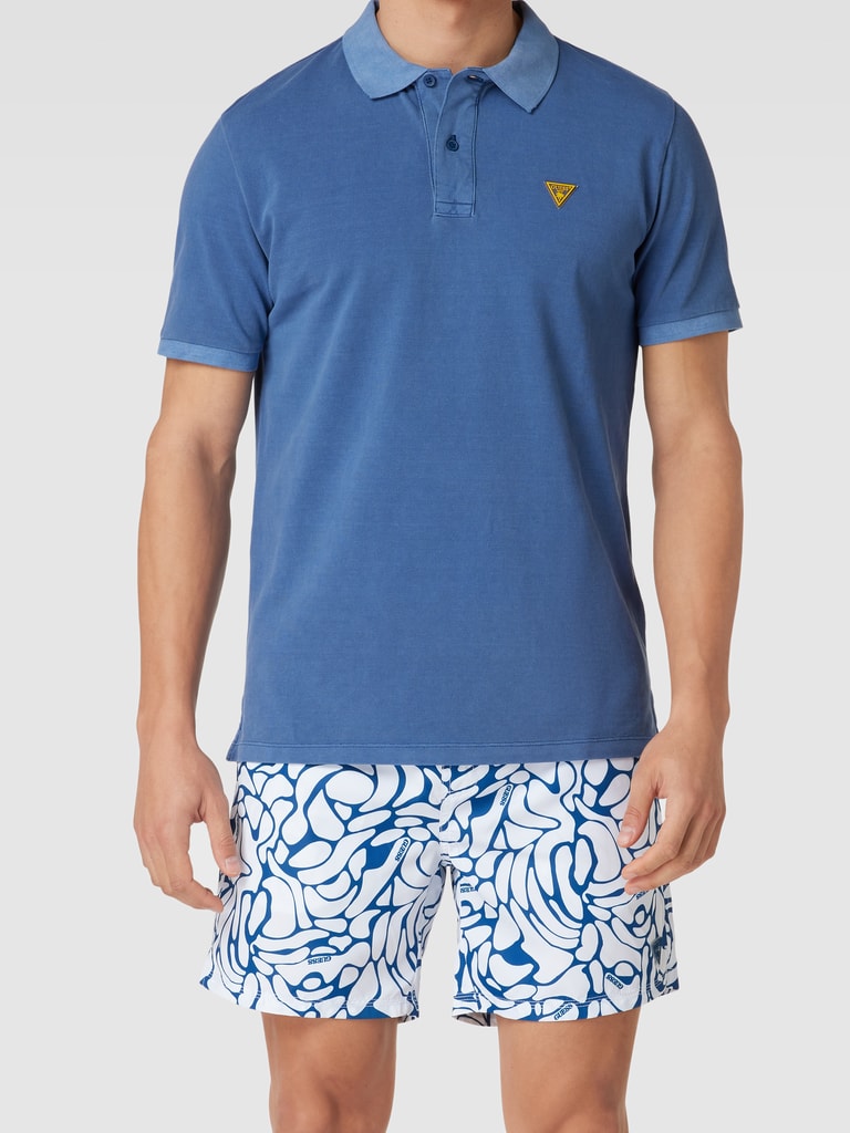 GUESS Badehose mit Label-Details Modell 'BALI' (dunkelblau) online kaufen