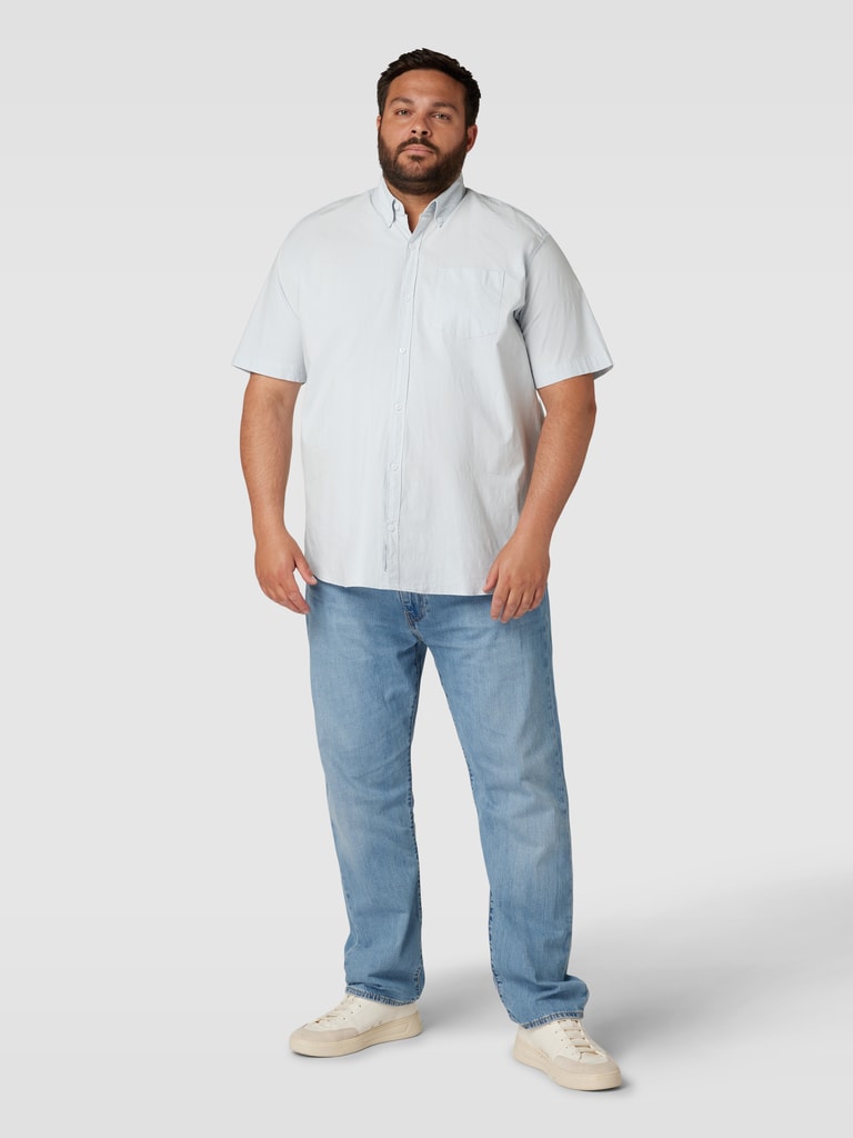 S.Oliver Plus PLUS SIZE Freizeithemd in kurzärmeligem Design (hellblau ...