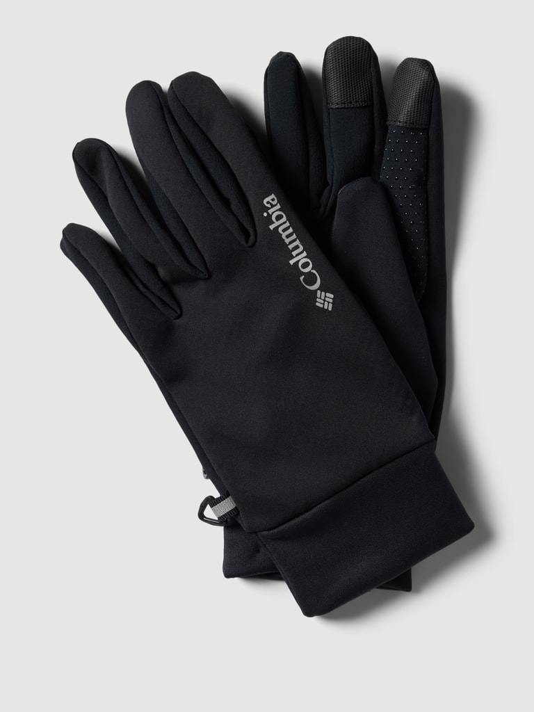 Kup online COLUMBIA Rękawiczki z nadrukiem z logo (czarny)