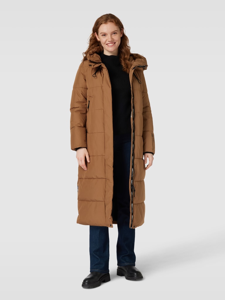 khujo Steppmantel mit Label-Details Modell 'SOULANI' (camel) online kaufen