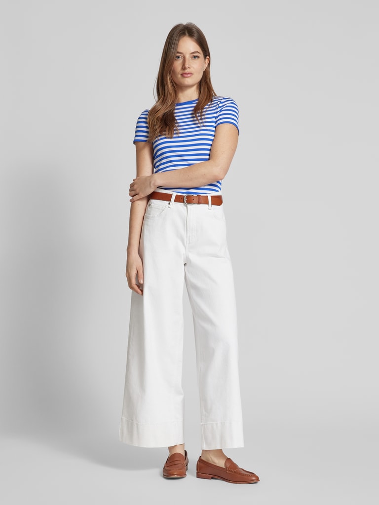 Lauren Ralph Lauren T-Shirt mit Label-Stitching Modell 'ALLI' (hellblau ...