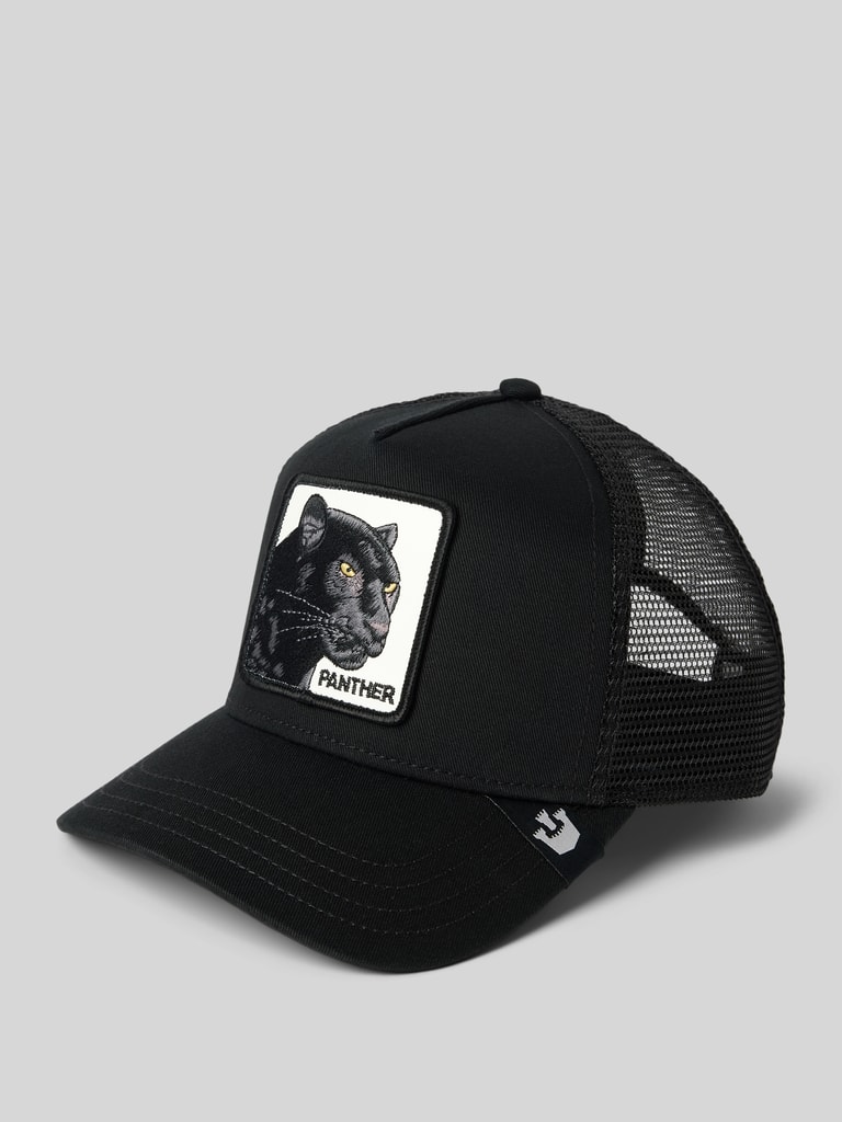 GOORIN BROS. Trucker-pet met motiefpatch, model 'The Panther' in zwart ...