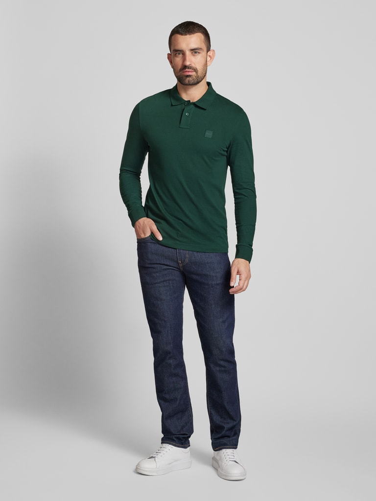 BOSS Orange Slim Fit Poloshirt mit Label-Badge Modell 'Passerby ...