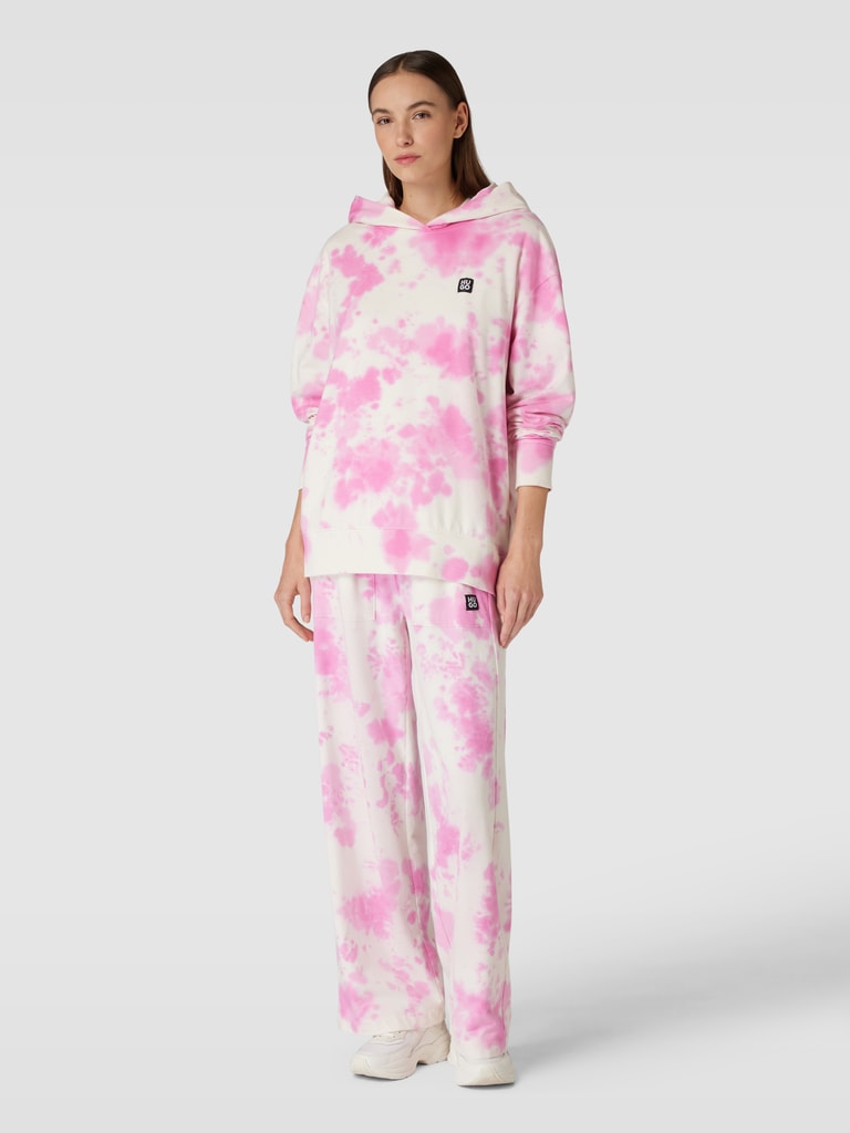 HUGO Broek in batiklook, model 'FABIOLA' in felroze online kopen | P&C