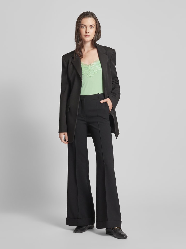 ICHI Blusentop mit Spitzenbesatz Modell 'LIKE' (hellgruen) online kaufen