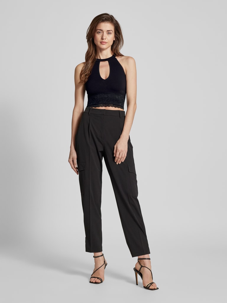 Guess Crop Top mit Neckholder (black) online kaufen