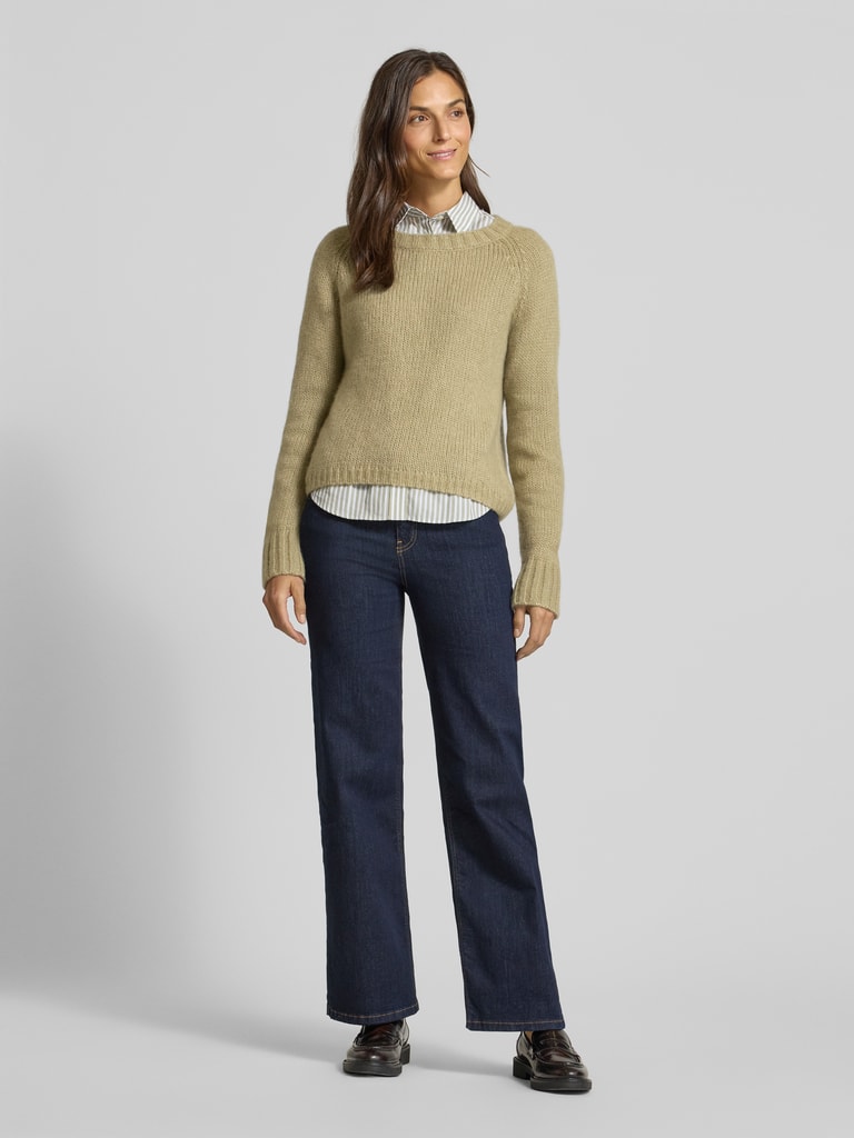 Hemisphere Gebreide pullover van kasjmiermix met ronde hals in ...