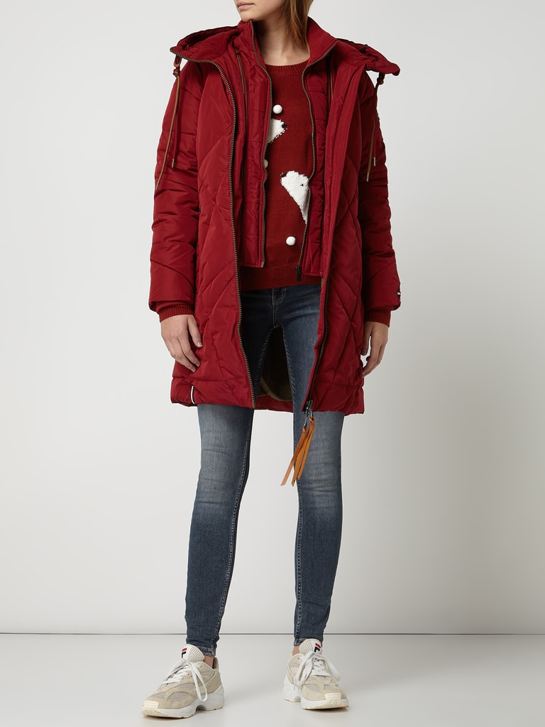 khujo Parka mit Reißverschlussblende - wattiert (rot) online kaufen