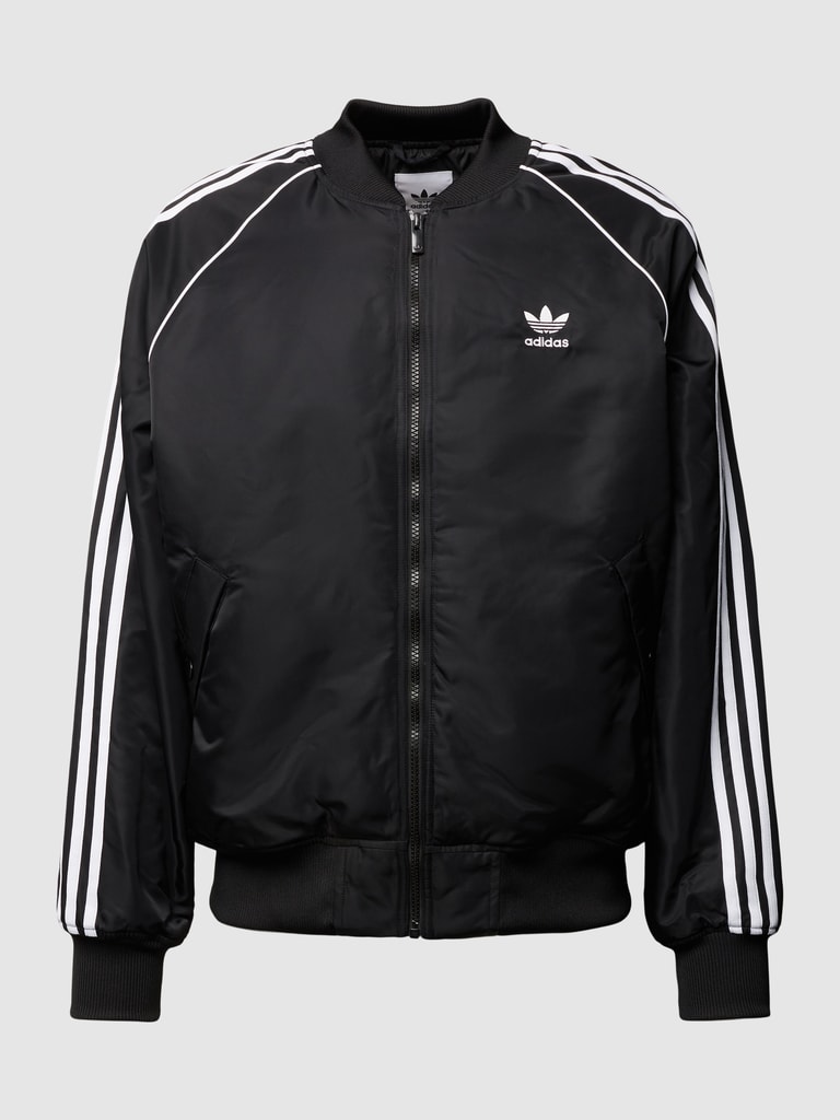 adidas Originals Bomberjacke mit Kontraststreifen (black) online kaufen
