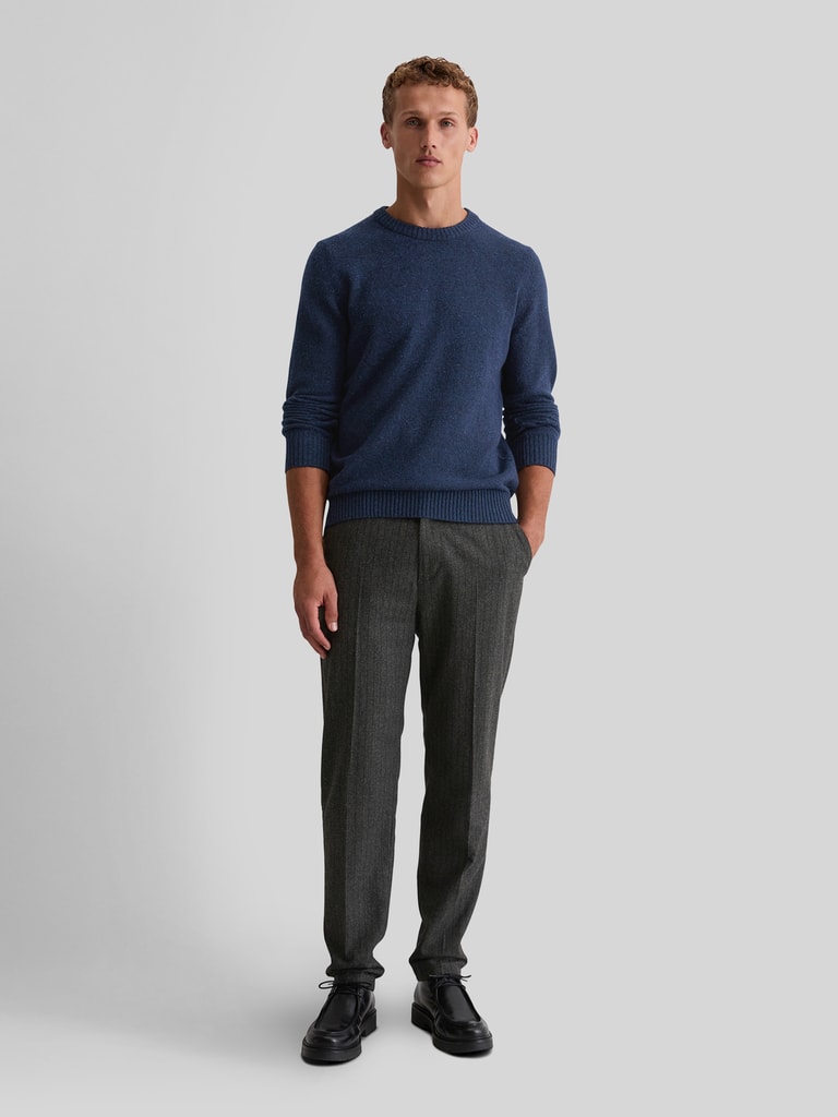 Marc O'Polo Regular Fit Strickpullover aus Woll-Mix (dunkelblau) online ...