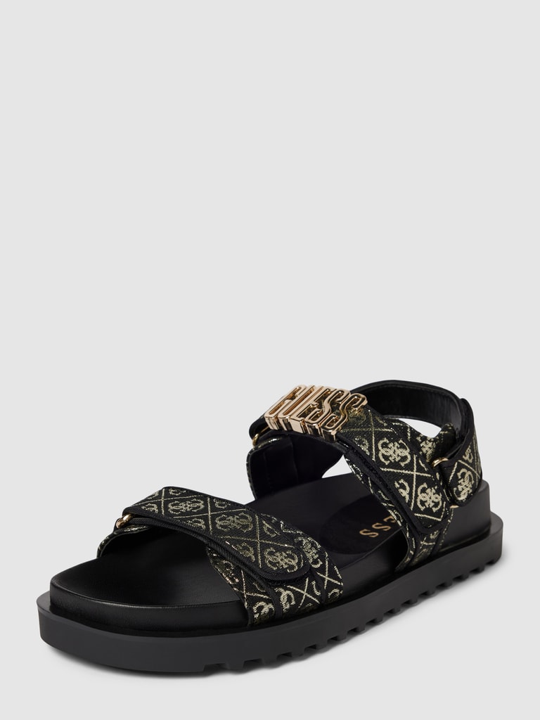 Guess Sandalen mit Label-Detail Modell 'FABELIS' (black) online kaufen