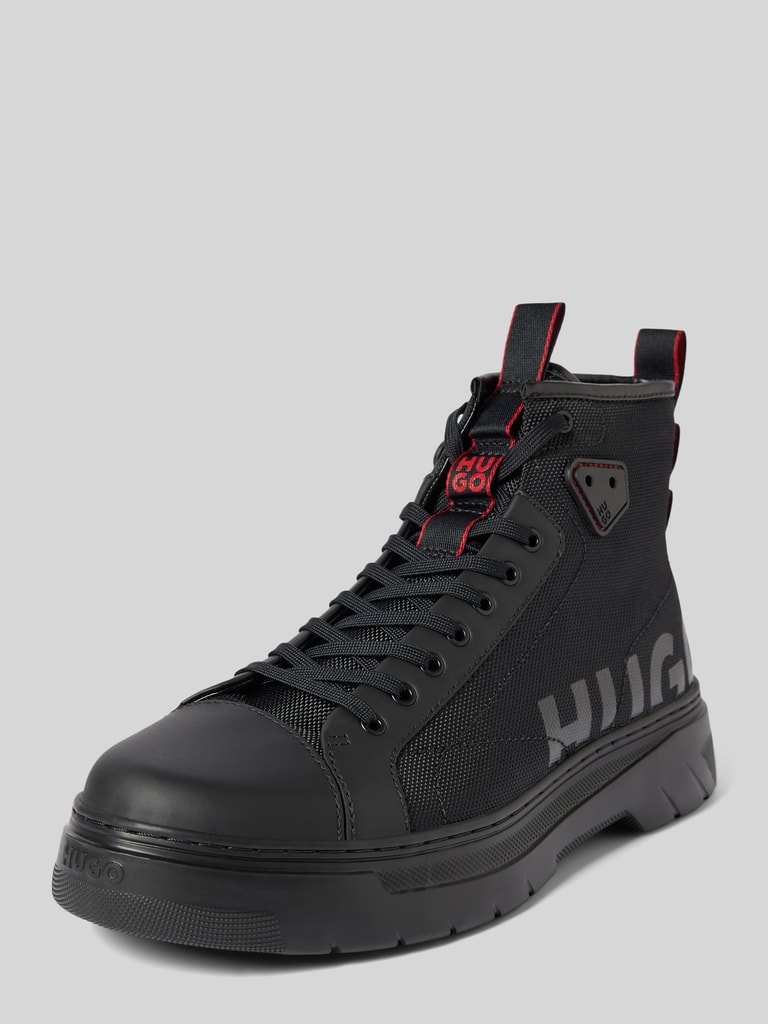 HUGO Boots mit Label-Detail (black) online kaufen