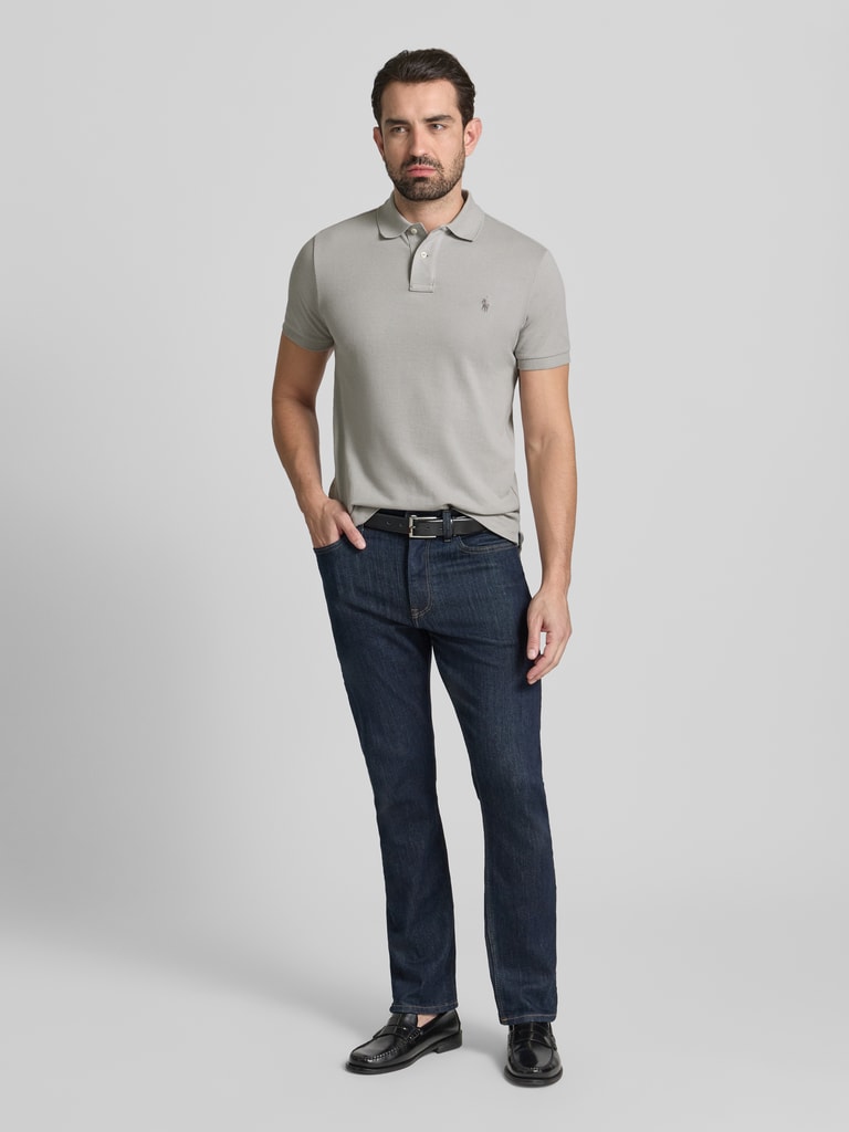 Polo Ralph Lauren Slim Fit Poloshirt aus reiner Baumwolle (hellgrau ...