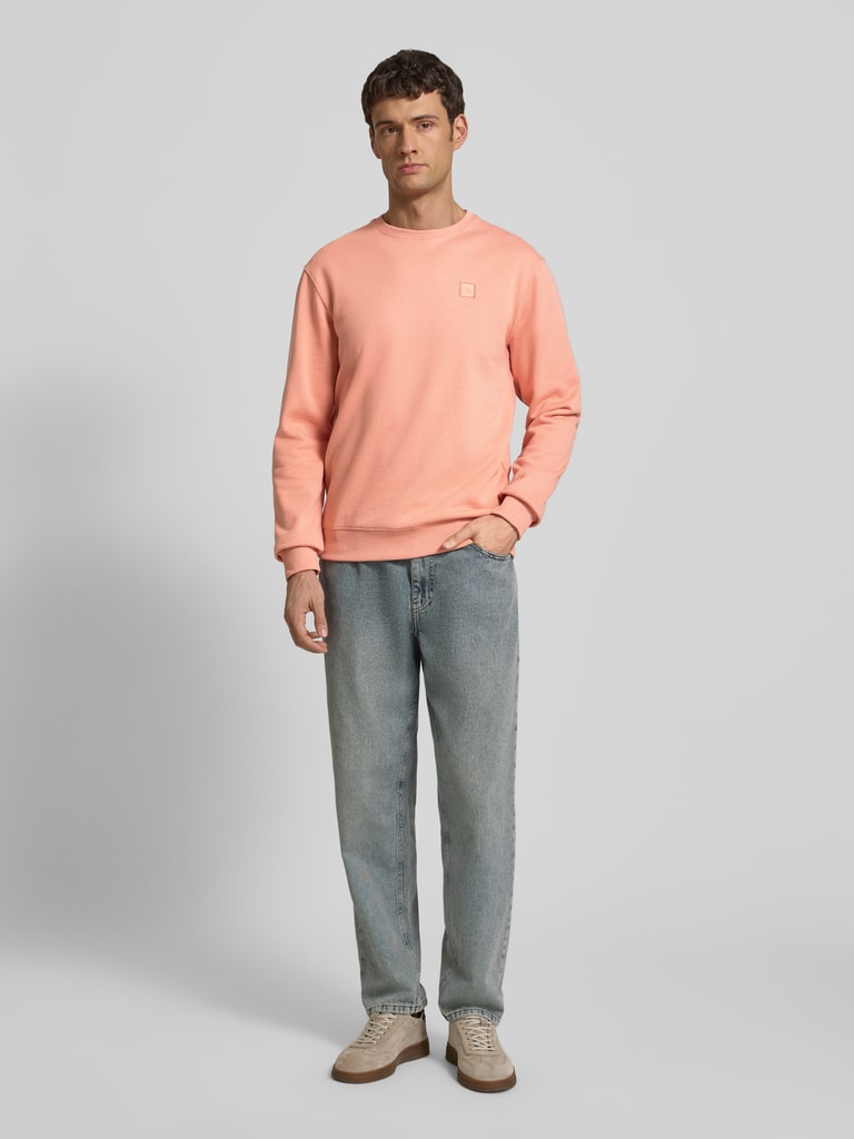 Scotch & Soda Sweatshirt mit Label-Detail (apricot) online kaufen