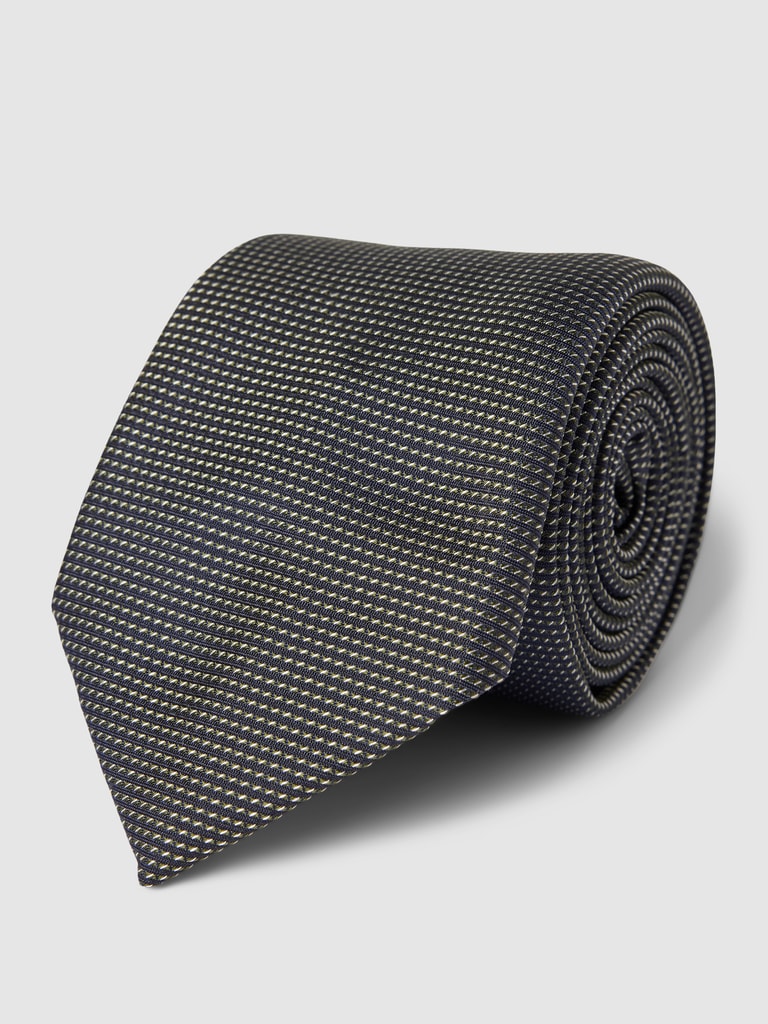 BOSS Seidenkrawatte mit Allover-Muster (dunkelgruen) online kaufen