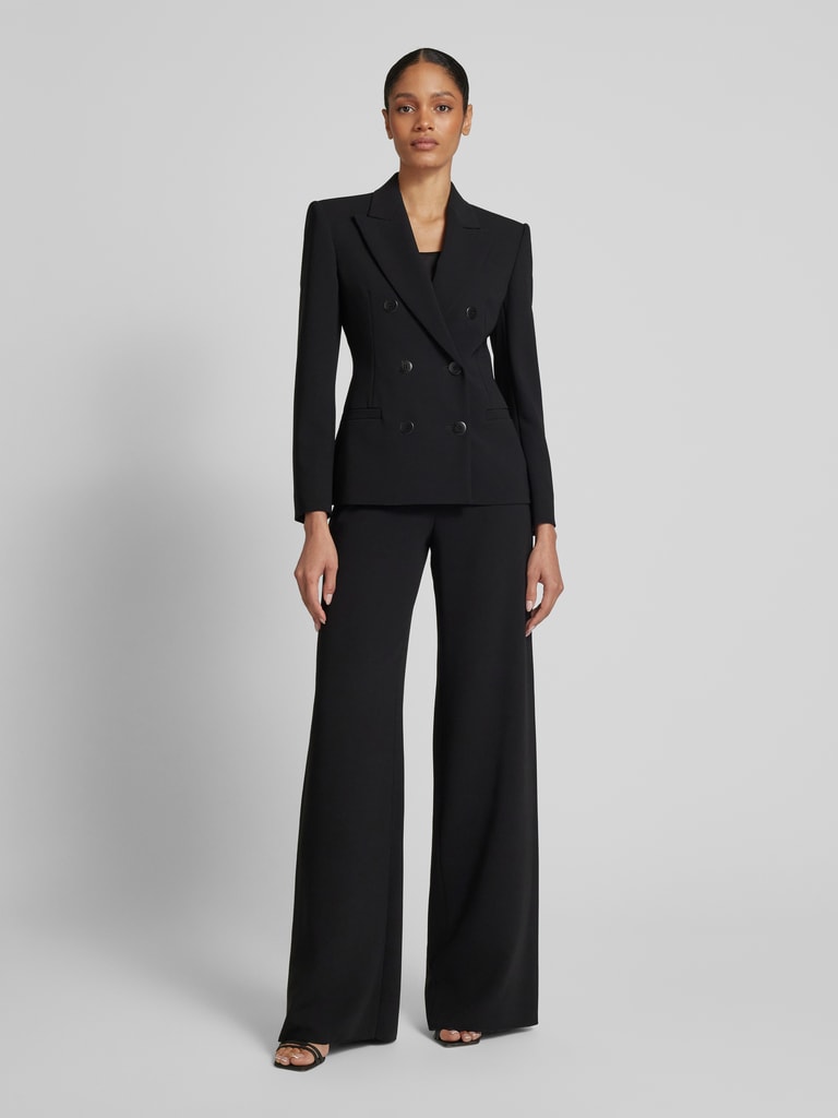 Max Mara Studio Blazer mit Leistentaschen Modell 'KEY' (black) online ...