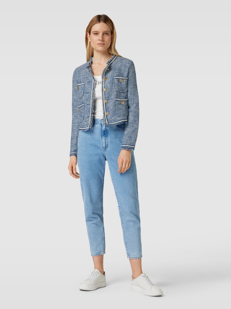 Smith and Soul Jacke in Bouclé-Optik (blau) online kaufen