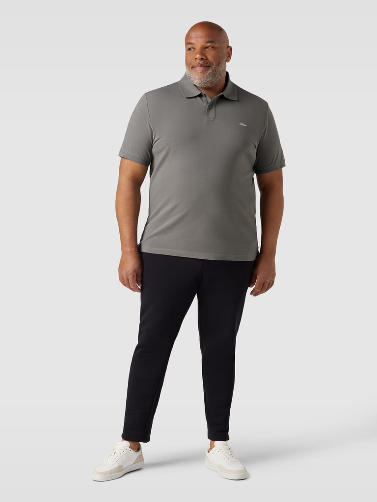 Kup online S.Oliver Plus Koszulka polo PLUS SIZE z bocznymi rozcięciami ...