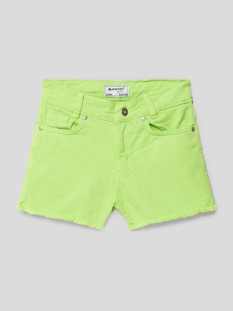 Blue Effect Shorts mit ausgefranstem Saum (neon gruen) online kaufen
