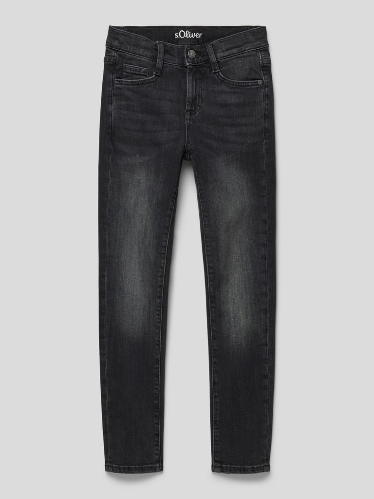 s.Oliver RED LABEL Slim Fit Jeans im Used-Look (black) online kaufen