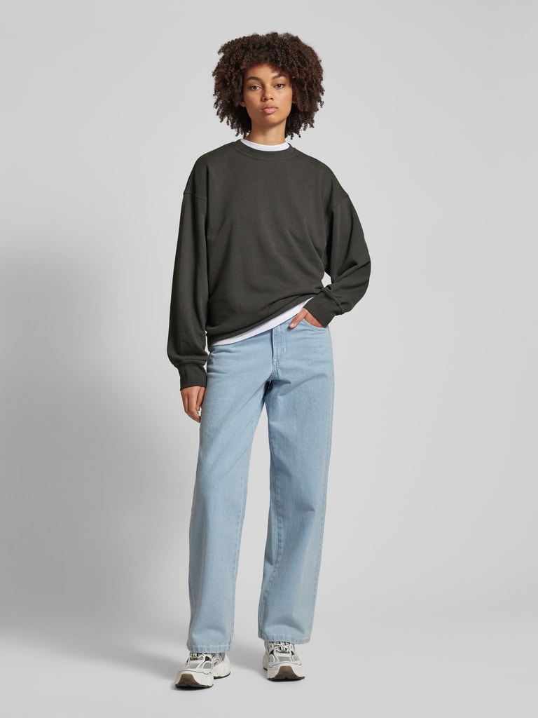 WEEKDAY Boxy Fit Sweatshirt mit überschnittenen Schultern (dunkelgrau ...