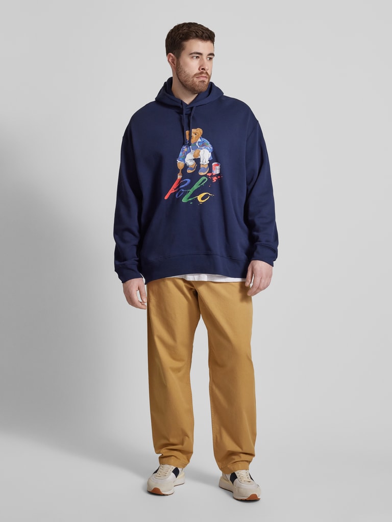 Thinking Mu Regular fit bandplooibroek met riemlussen in beige online ...