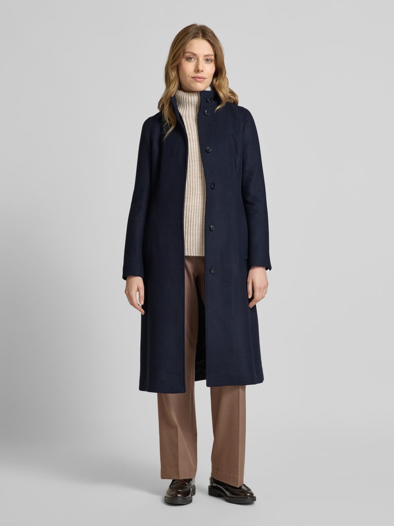 BOSS Wollmantel mit Stehkragen Modell 'CASENOSA' (marine) online kaufen