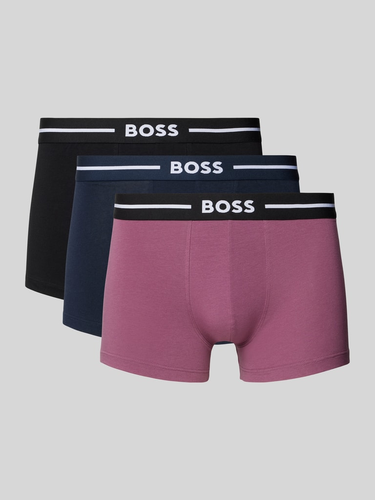 BOSS Trunks mit elastischem Logo-Bund im 3er-Pack (mauve) online kaufen
