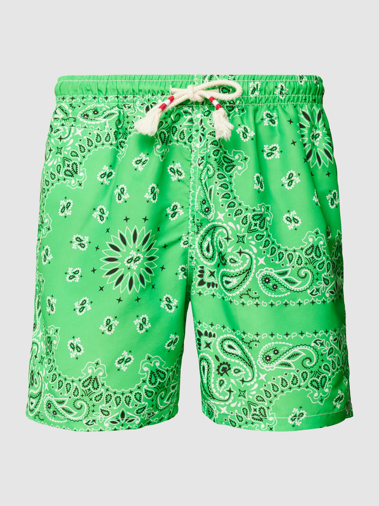 MC2 Saint Barth Zwembroek met all-over print, model 'CAPRESE' in groen ...