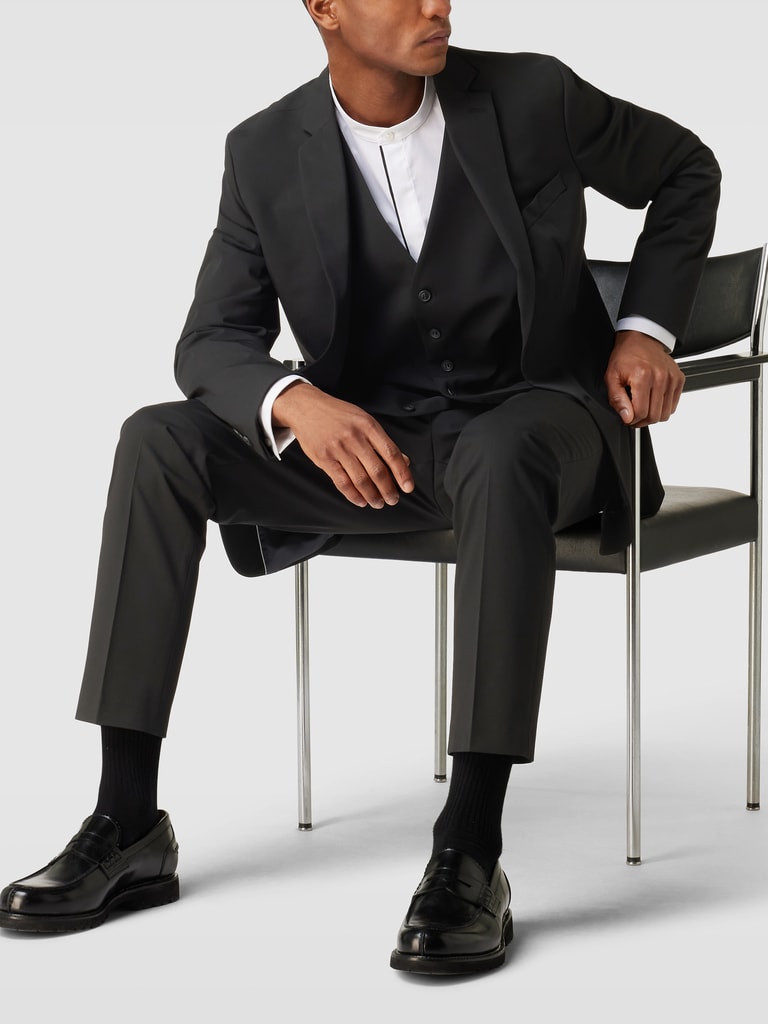 SELECTED HOMME Slim Fit 2-Knopf-Sakko mit Pattentaschen (black) online ...