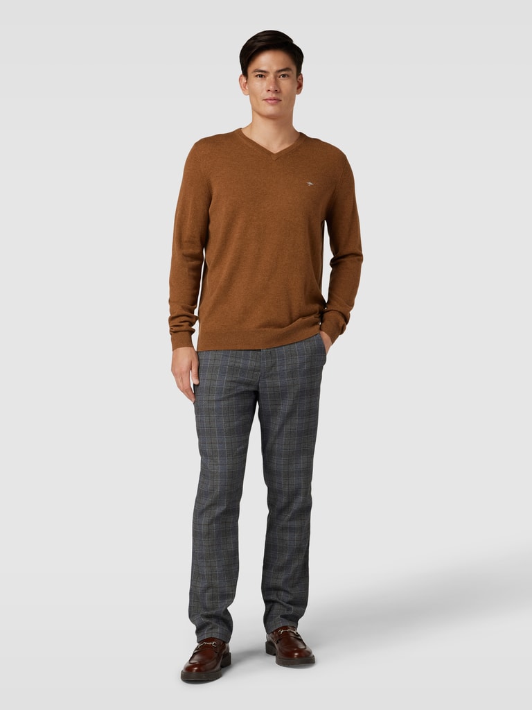 Fynch-Hatton Strickpullover aus Woll-Kaschmir-Mix (hazel melange ...