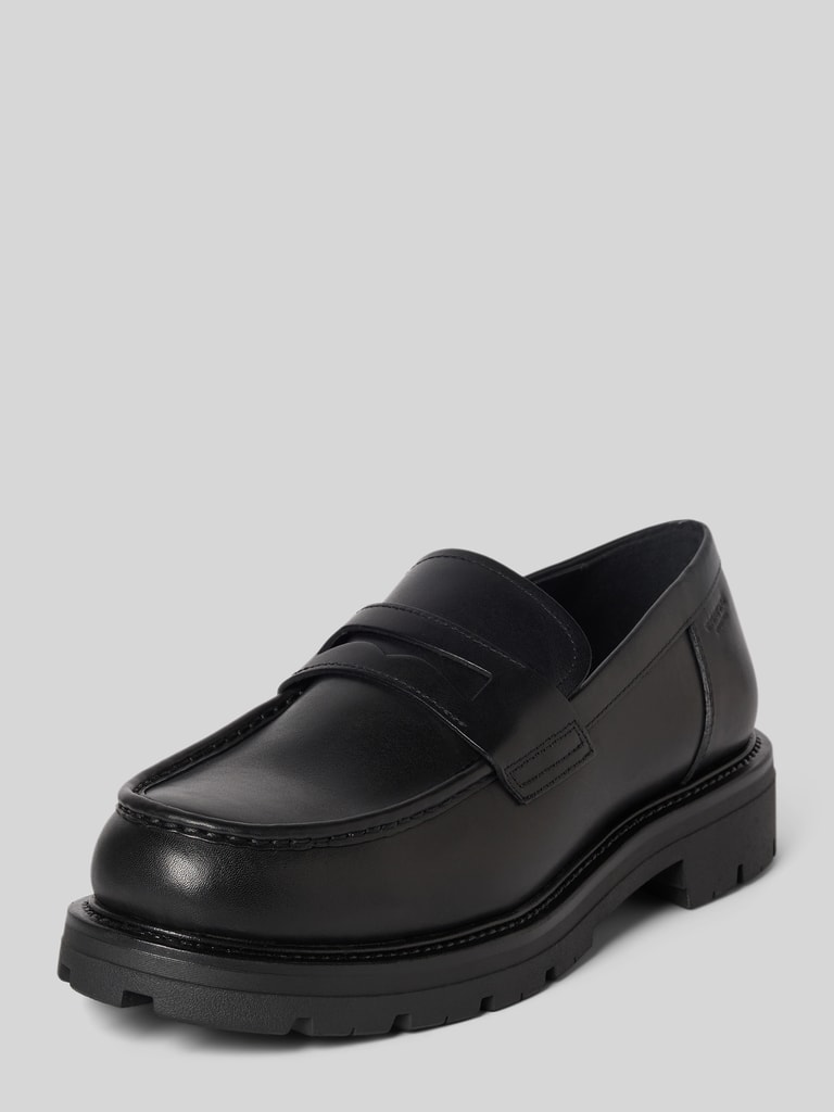 Vagabond Instappers van runderleer, model 'CAMERON' in zwart online ...