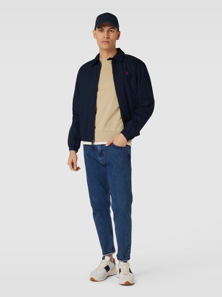 Polo Ralph Lauren Sweatshirt in unifarbenem Design mit Label-Stitching ...