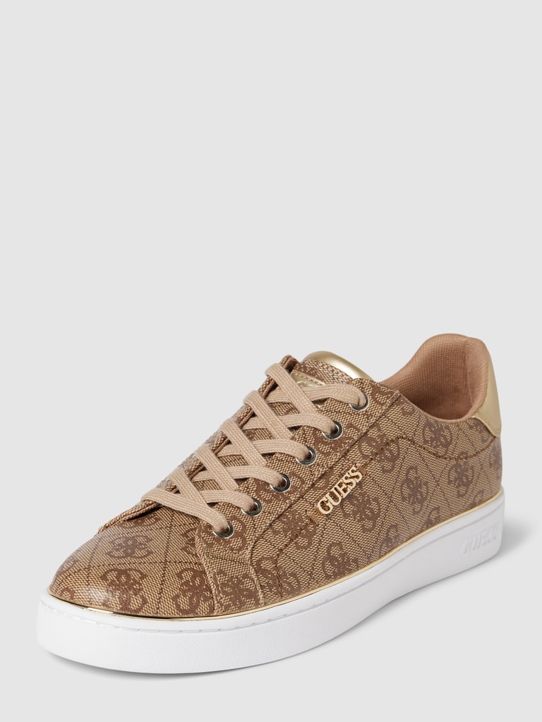 Guess Sneaker mit Logo-Print Modell 'BECKIE' (beige) online kaufen