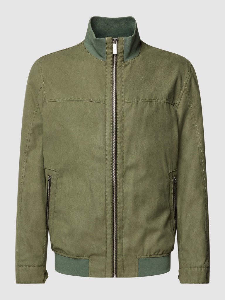 bugatti Jacke mit Label-Patch (oliv) online kaufen