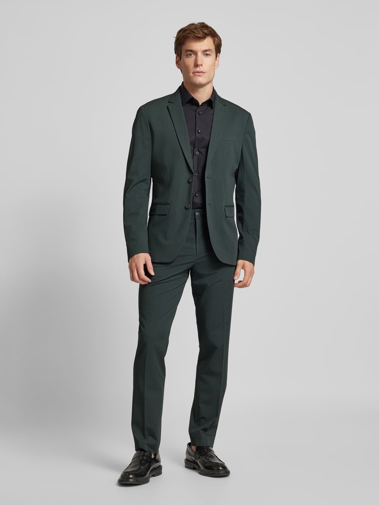 SELECTED HOMME Slim Fit 2-Knopf-Sakko mit Pattentaschen (dunkelgruen ...