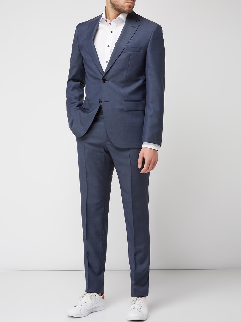 BOSS Regular fit pak met colbert met 2 knopen in blauw online kopen | P&C