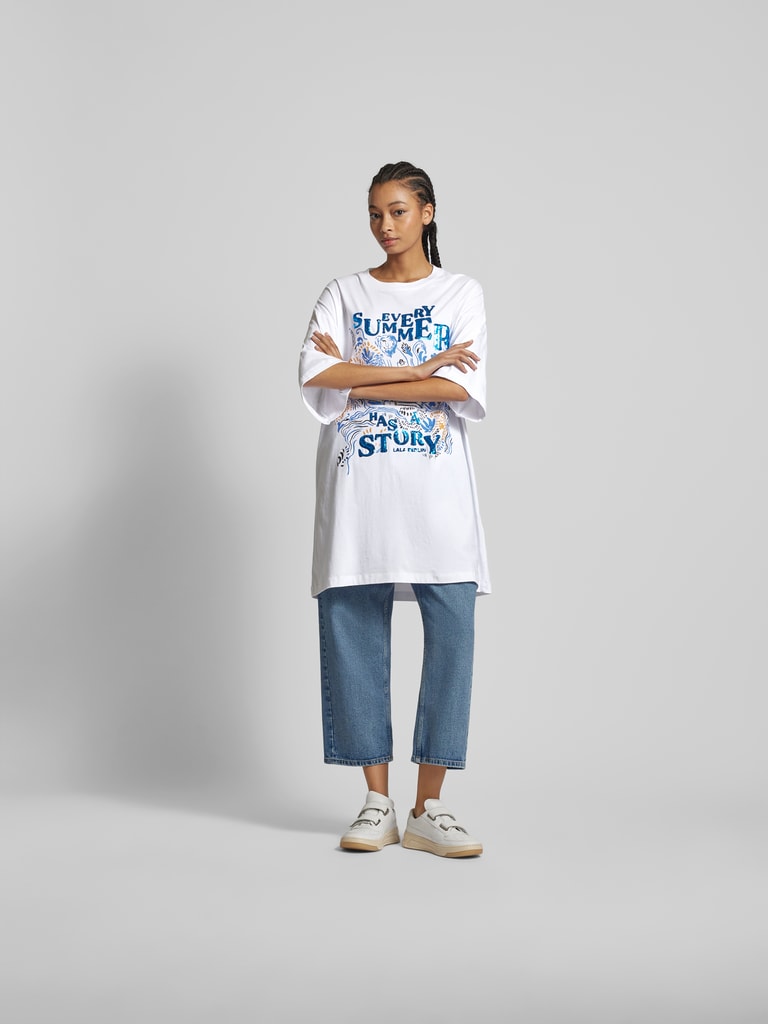 Lala Berlin Minikleid mit Motiv-Print (weiss) online kaufen