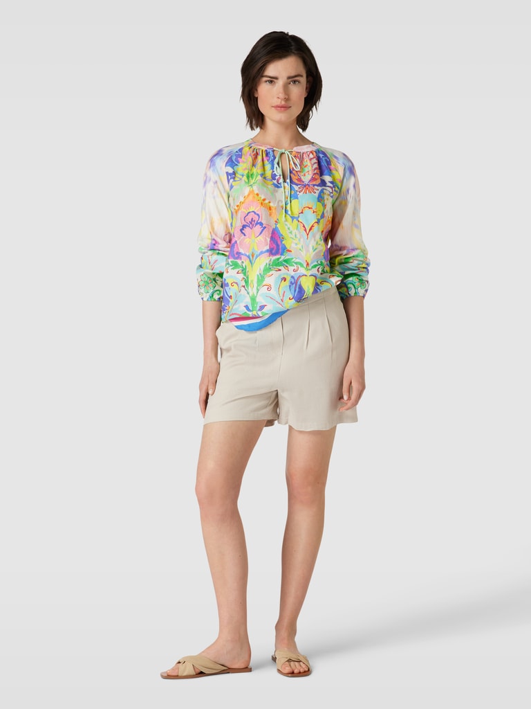 Emily Van den Bergh Blouse met druppelvormige hals in geel online kopen ...