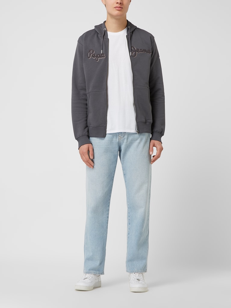 Pepe Jeans Regular Fit Sweatjacke mit Kapuze Modell 'Ryan' (anthrazit ...